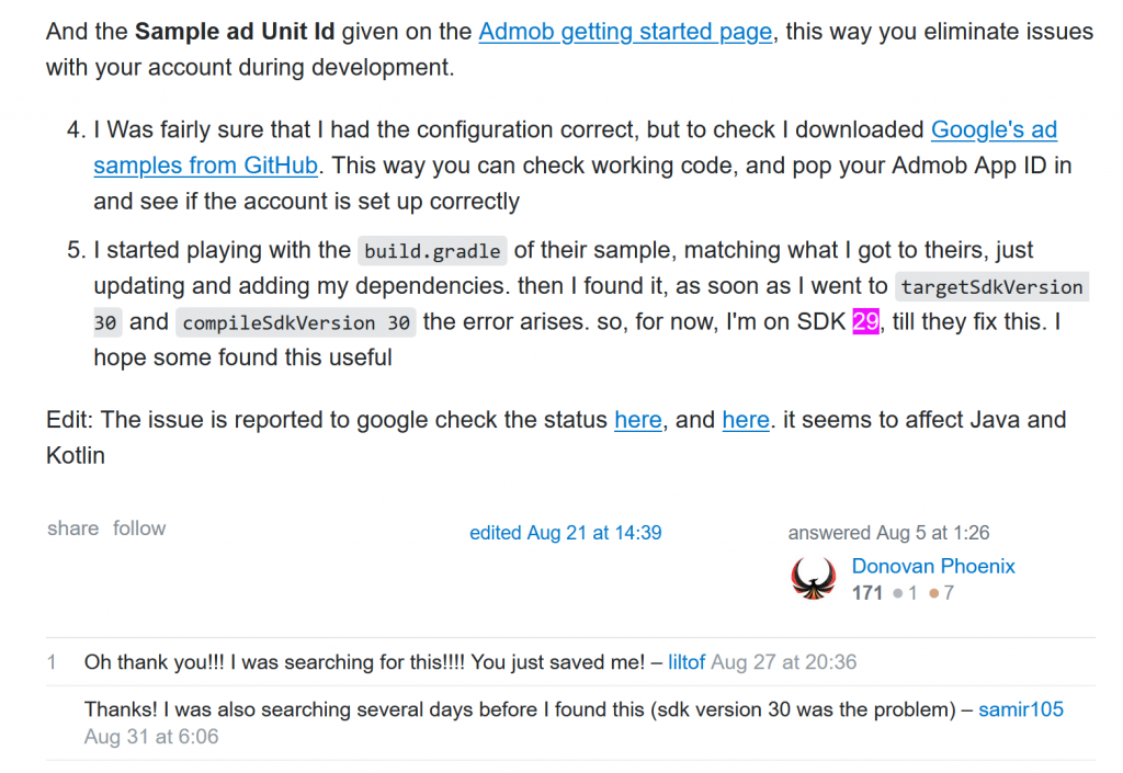 [Admob][Android] Failed to load ad: 0で広告が表示されない | ANDROIPHONE